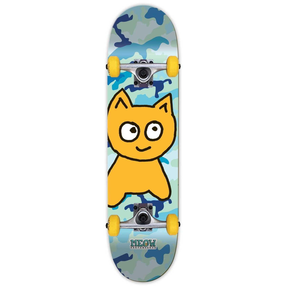Meow Logo [Camo Blue] Complete Skateboard - 8.00" – Meow Skateboards